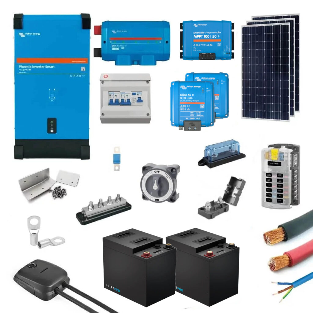 'Ultimate Off-Grid Explorer' campervan electrical kit w. 3kVA inverter