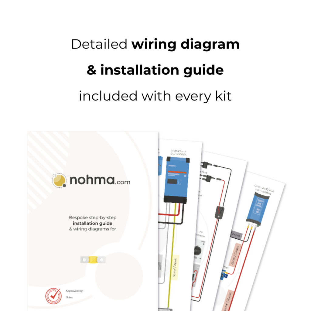 'Pure & Simple Off-Grid' campervan electrical kit inc. solar & B2B