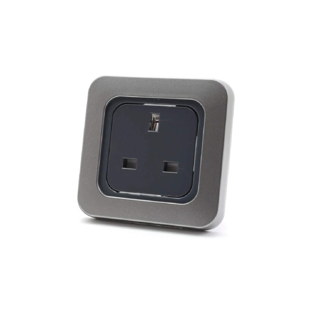 C-Line Single Socket (Gunmetal) - 7 socket options - nohma.com ⚡