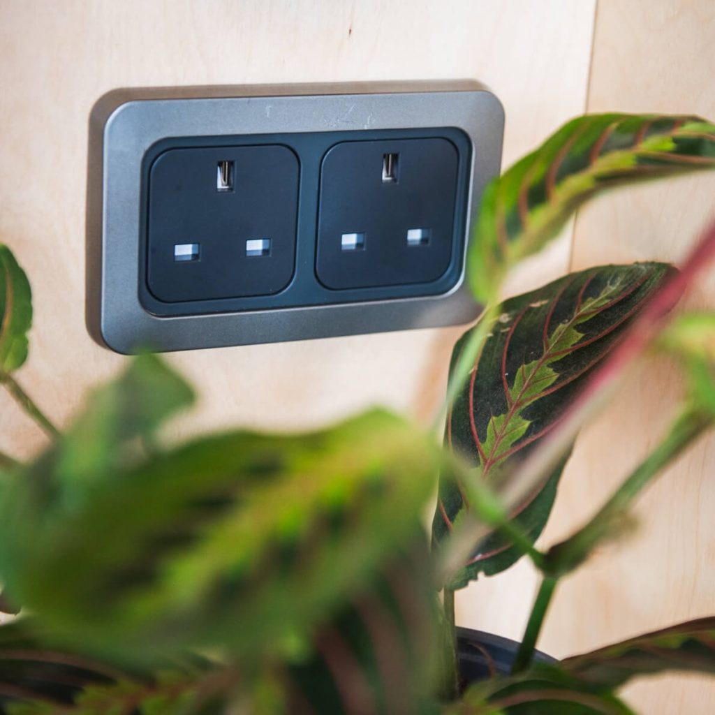 C-Line Triple Socket (Gunmetal) - 7 socket options - nohma.com ⚡