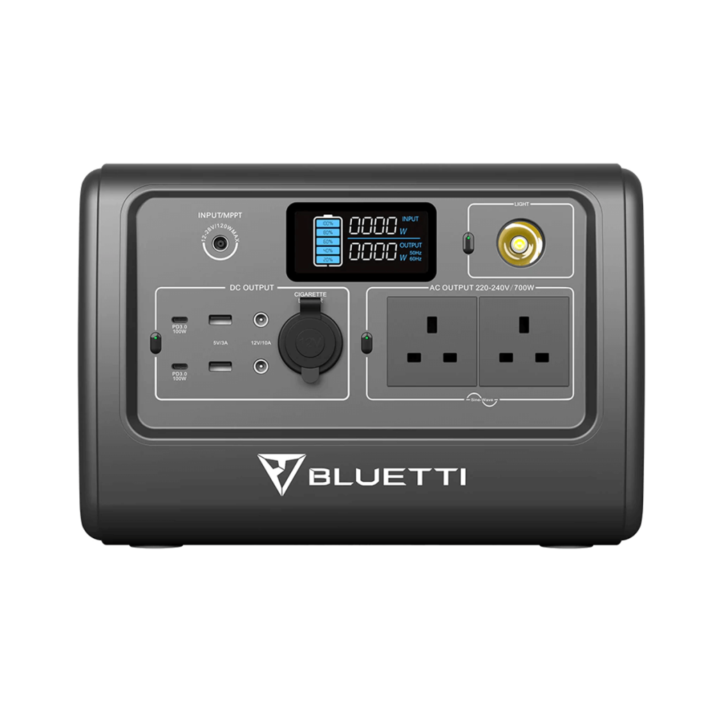 Bluetti EB70 Portable Power Station - 716Wh w. 1000W Inverter