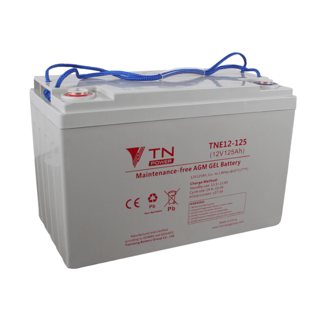 TN Power 125Ah AGM Deep Cycle Leisure Battery - 12V
