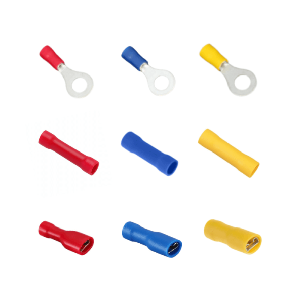 Assorted pack of 150 crimp connectors - ring‚ spade & butt - nohma.com ⚡