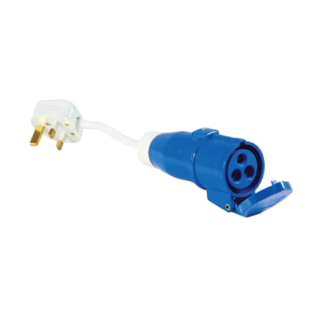 Site Lead Adapter to 3 Pin Plug - nohma.com, off-grid electrics ⚡